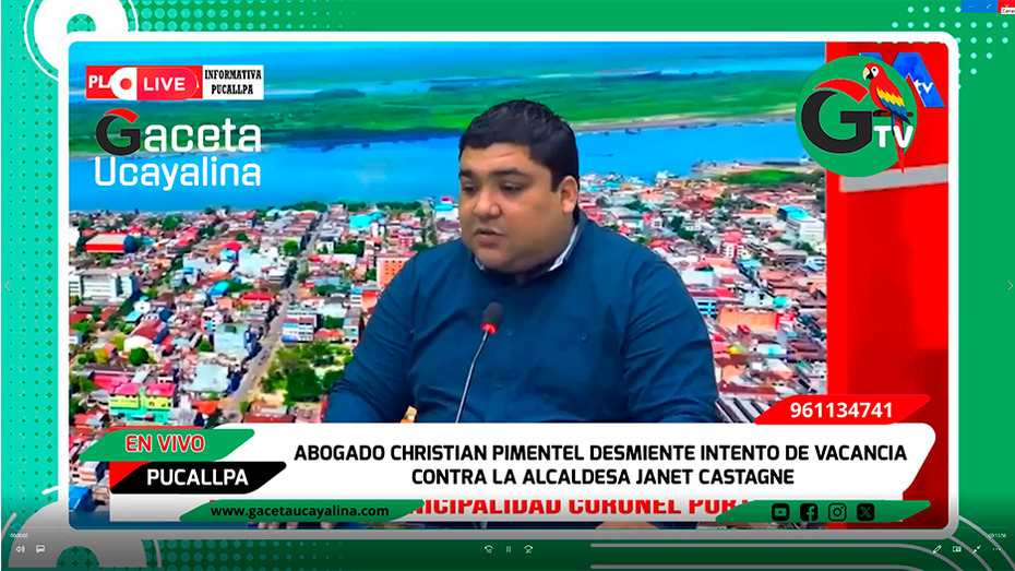 Abogado Christian Pimentel desmiente intento de vacancia contra la ...